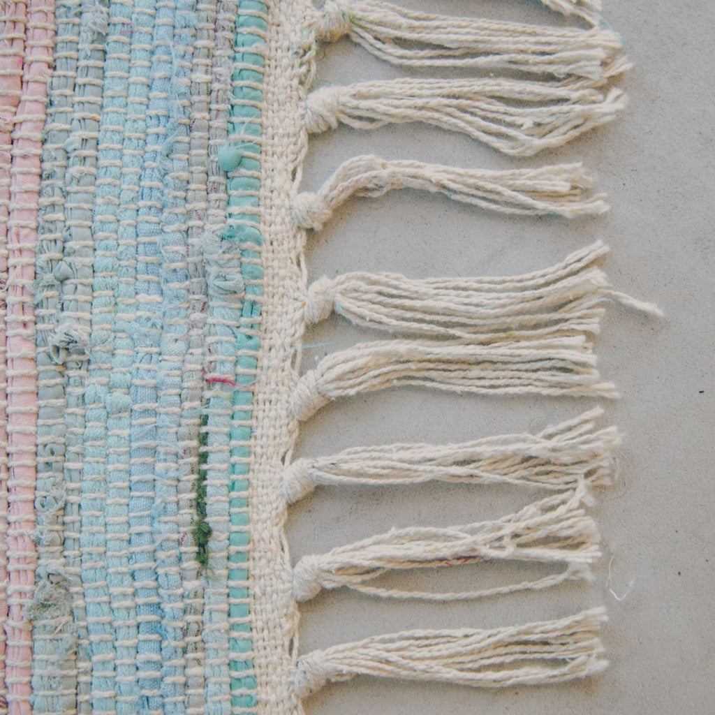 COTTON SILK MIX CHINDI RUG – JINNAN HOUSE